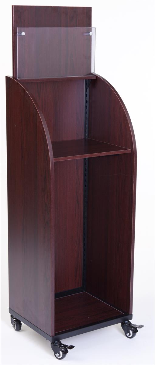 Mobile Newspaper Stand - (2) Tiers