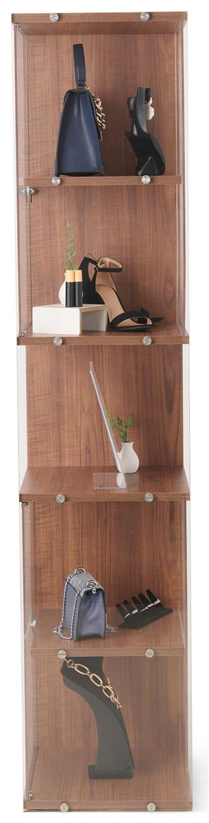 Narrow Display Case | Five Shelves