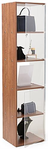 Narrow Display Case | Five Shelves