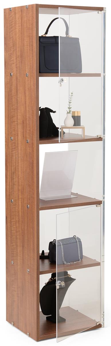 Narrow Display Case | Five Shelves
