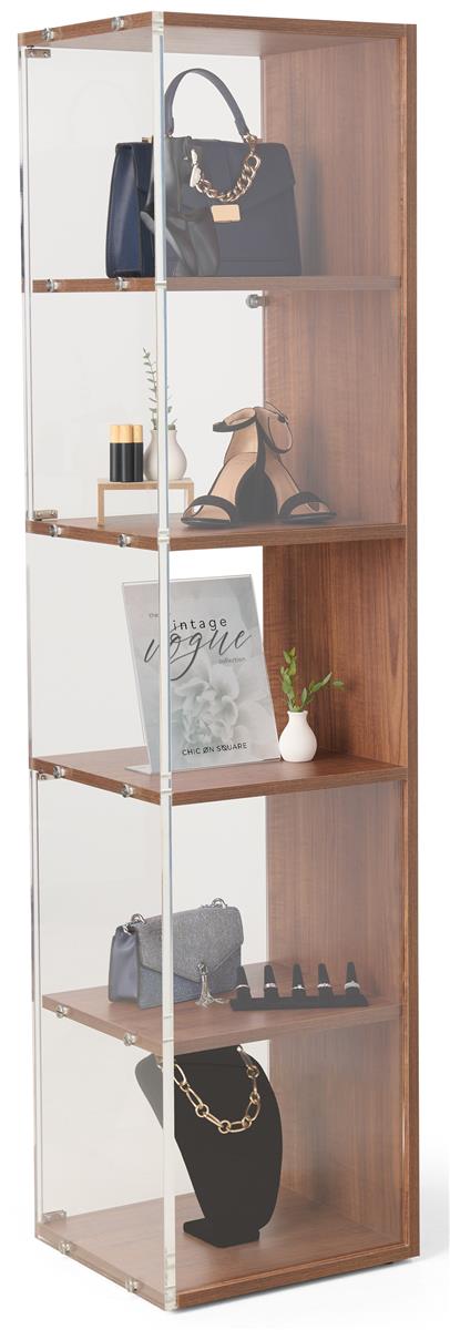 Narrow Display Case | Five Shelves