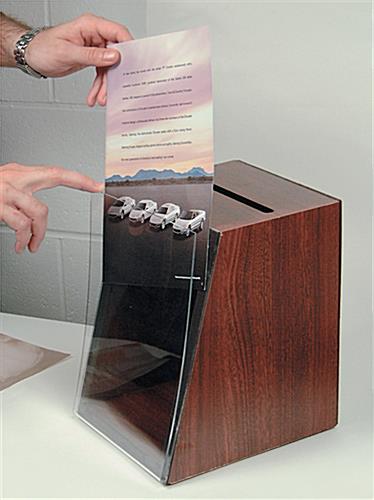 Wooden Collection Box | Front Angled Sign Frame