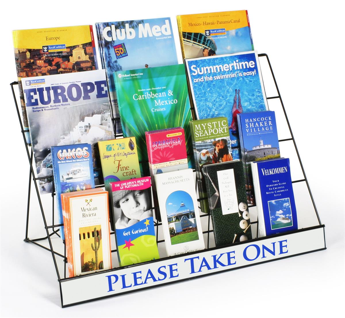 Wire Literature Rack | Adjustable for Brochures & Magazines