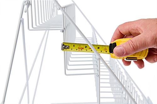 Counter Literature Racks | White Wire Displays for Magazines