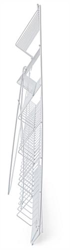 Counter Literature Racks | White Wire Displays for Magazines