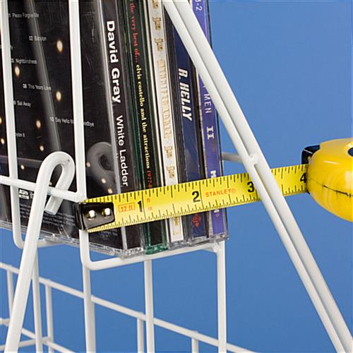 White Wire Magazine Rack | Holds Signage and Media