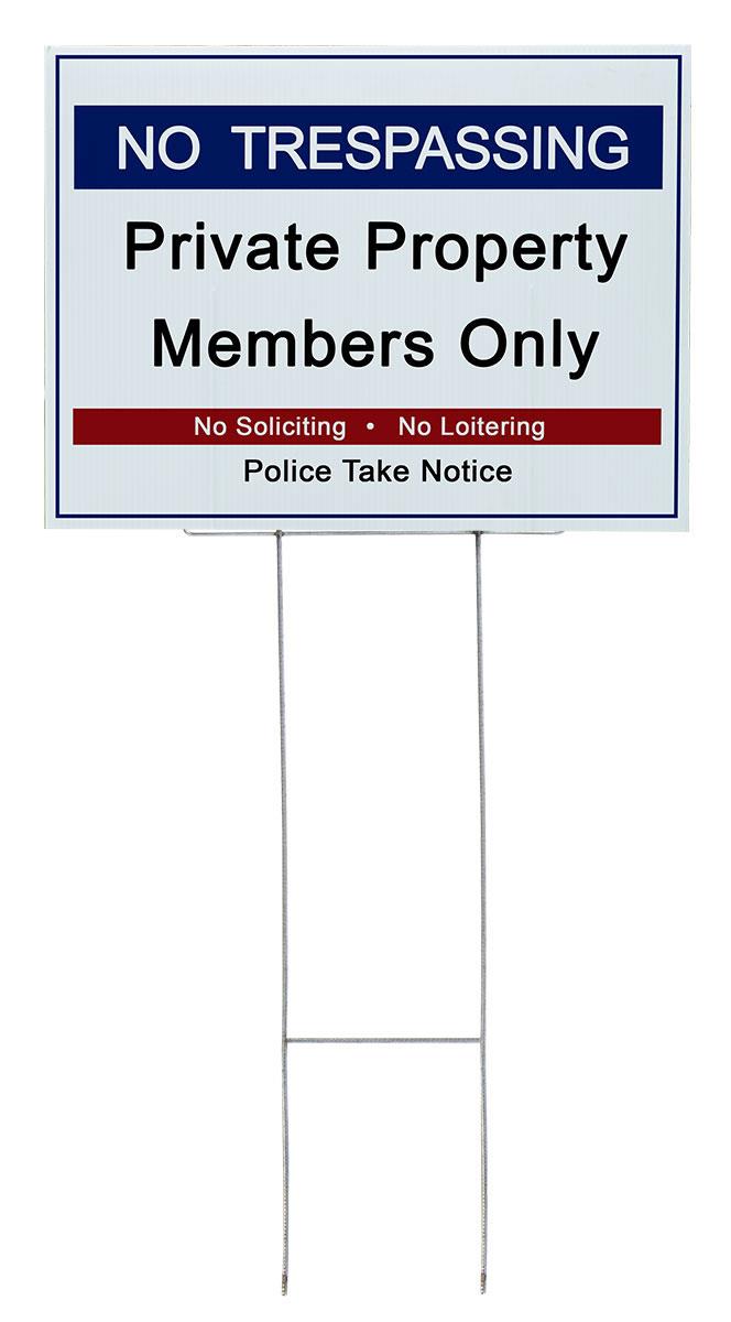 Real Estate Sign Holder w/ Steel Design | Set of (50)