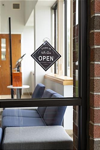 Custom Suction Cup Window Signage | Set of Four