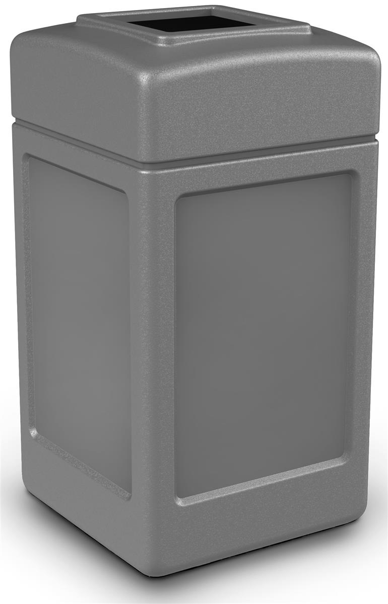 Gray Waste Container | 42 Gallon Bin