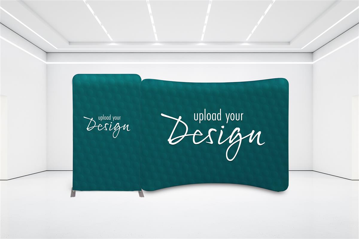 Exhibit Displays | 15 Foot Wide Custom Curved Tension Graphics
