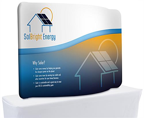 Custom Print Table Top Display | 7.5 Feet Wide Graphics