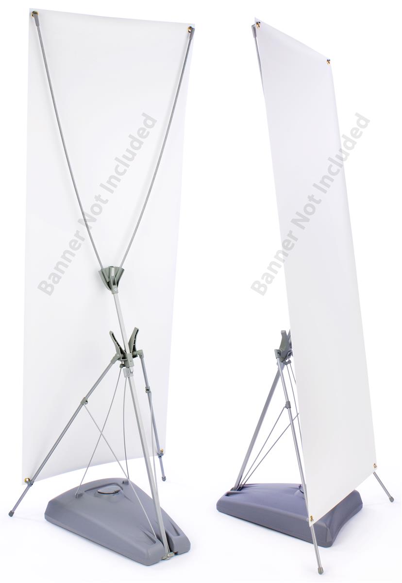 Trade Show Banner Stand | Height Adjustable w/ Graphics