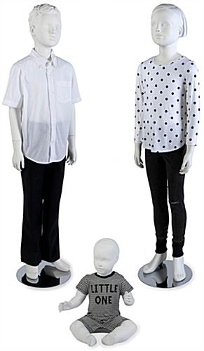 Semi-Abstract Girl Mannequin | Molded Hair & Face