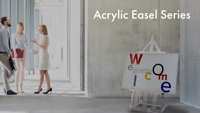Acrylic Tripod Poster Display Easel | Discreet Transparent Design ...