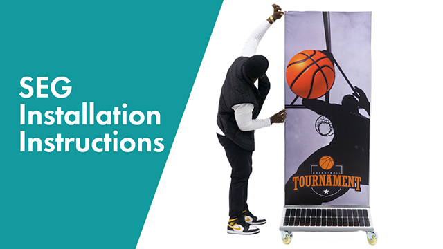 Solar Light Box Banner Stand | Custom SEG Graphics | Displays2Go