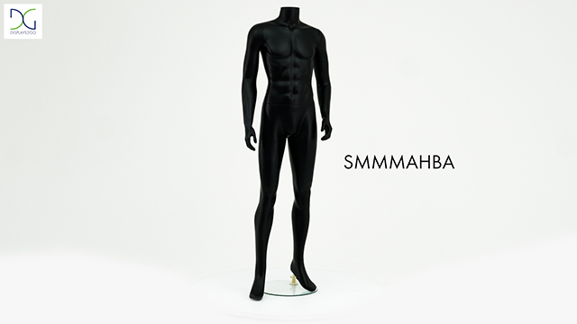 Headless Male Fashion Dummy | Tempered Glass Base | Displays2Go
