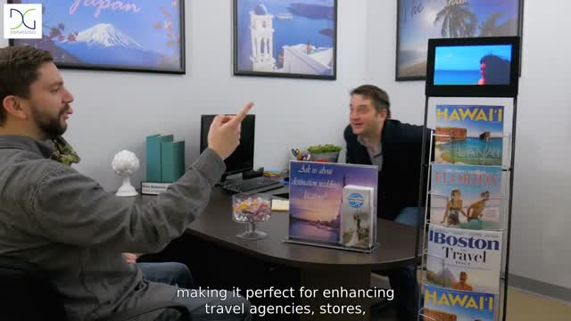 Digital Signage Video Literature Rack | Portable Magazine Rack ...