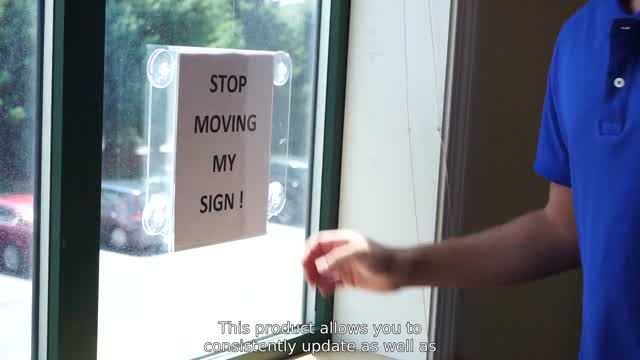 Window Sign Holders w/ Suction Cups