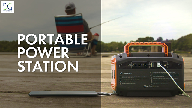 Portable Battery Power Station | 2 USB Charging Ports | Displays2Go