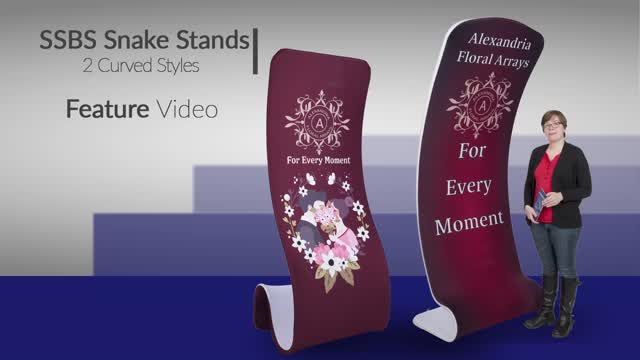 Custom Curved Fabric Display | Pop-Up Design | Displays2Go