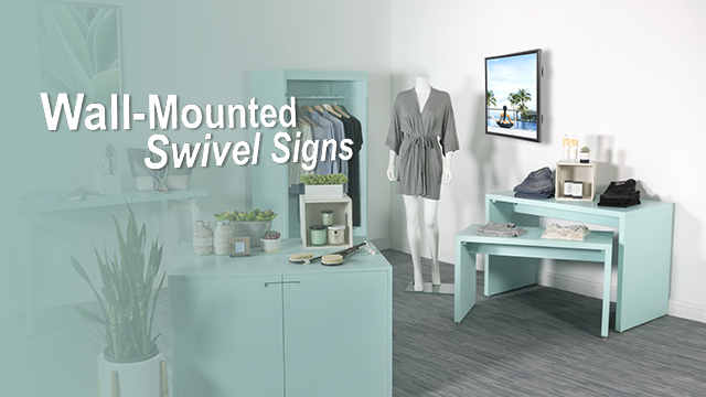 Wall Swivel Sign Frame | 24” x 36” Holder | Displays2Go